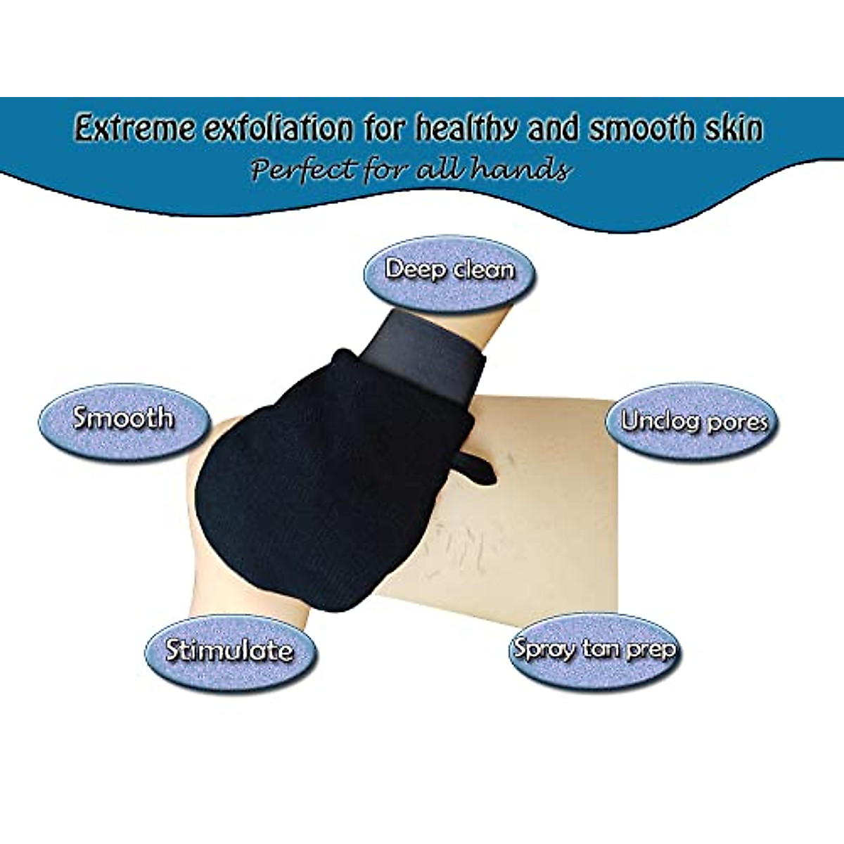 3 Pcs Loofah Back Scrubber with Exfoliating Gloves mitt,Double-Sided Exfoliating & Cleansing Back Scrubber for Shower,Removes unwanted Dead Skin, Dirt and Grime.Back Washer.XIWUMOER(3 PCS Set)