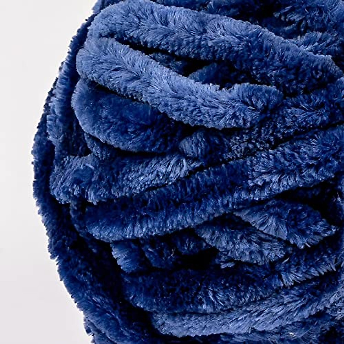 Crafted By Catherine Luxe Velvet Solid Yarn - 2 Pack (98 Yards Each Skein), Royal Blue, Gauge 6 Super Bulky