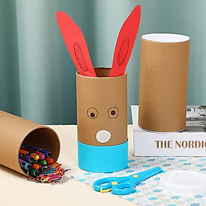 Yeaqee 20 Pack Mailing Tubes with Caps Poster Holder Tube 3 x 6 Inch Round Cardboard Mailers for Artwork Advent Calendars Classroom Craft Shipping DIY Projects Gifts Packing Maps Packaging, Brown