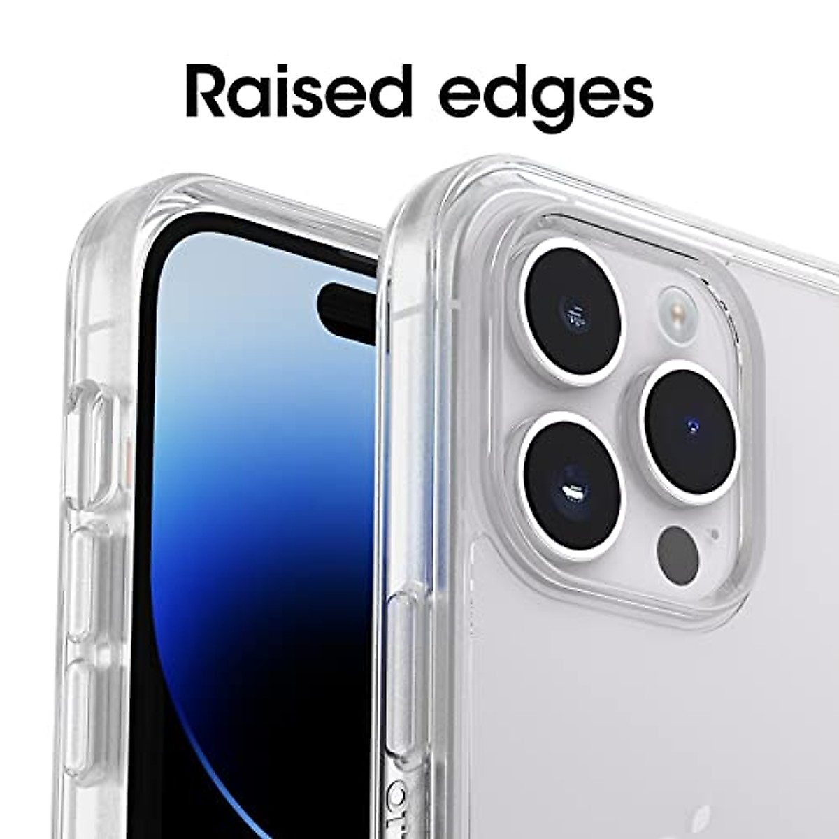 OtterBox iPhone 14 Pro (ONLY) Symmetry Series Case - CLEAR , Ultra-Sleek, Wireless Charging Compatible, Raised Edges Protect Camera & Screen