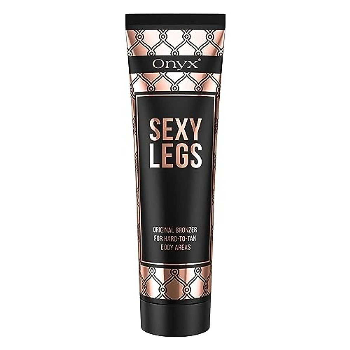 Onyx Sexy Legs Tanning Lotion with Bronzer - Gradual Leg Makeup - Double Bronzing Lotion for Perfectly Tanned Legs and Hard To Tan Body Parts - Legs Tanner with Anti-Orange Technology