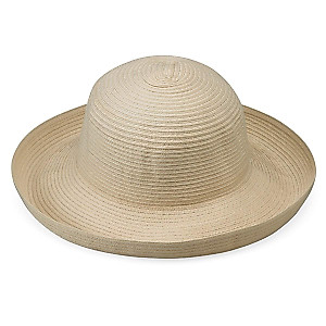 Wallaroo Hat Company – Women’s Sydney Sun Hat – UPF 30+ Sun Protection, Packable Design and Adjustable Sizing for Medium Crown Sizes – Elegant Sun Hat for Travel, Beach and Everyday (Ivory)