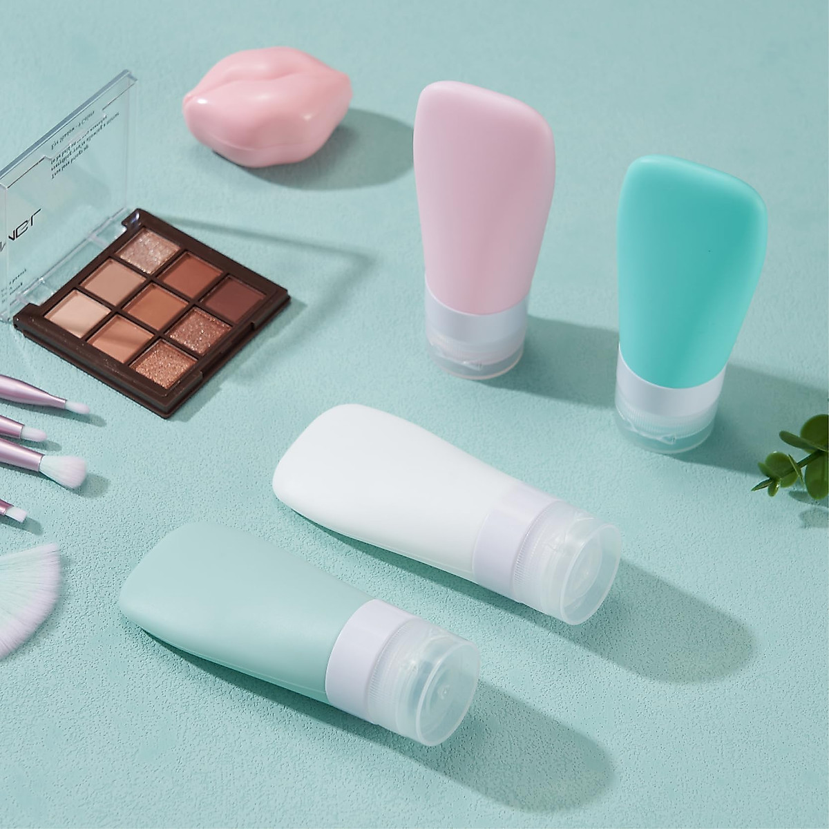 INSFIT Travel Bottles for Toiletries, TSA Approved 2oz Travel Size Bottles Leak Proof Travel Containers for Toiletries, Refillable Travel Accessories for Shampoo Body Wash Liquids 4 Pack