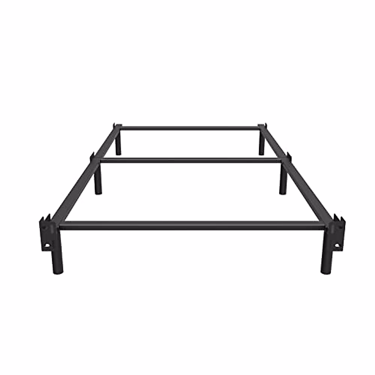 EMODA 7 Inch Twin XL Bed Frames Base for Box Spring and Mattress, 6 Legs Support Sturdy Metal Platform Tool-Free and Easy Assembly, Black
