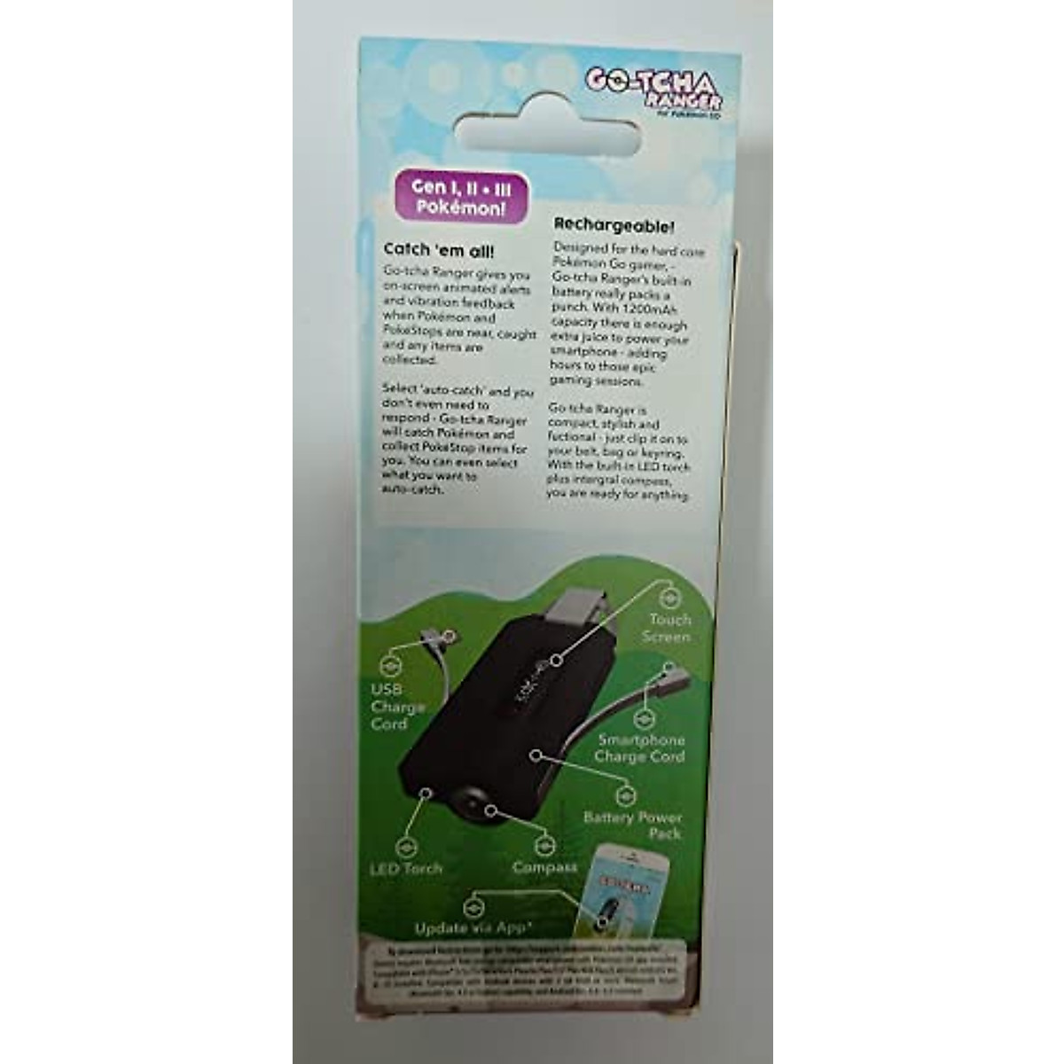 Gotcha Go-Tcha Ranger LED Touch Screen for Pocket Monster Go Plus Accessory for iPhone/Android - Pink