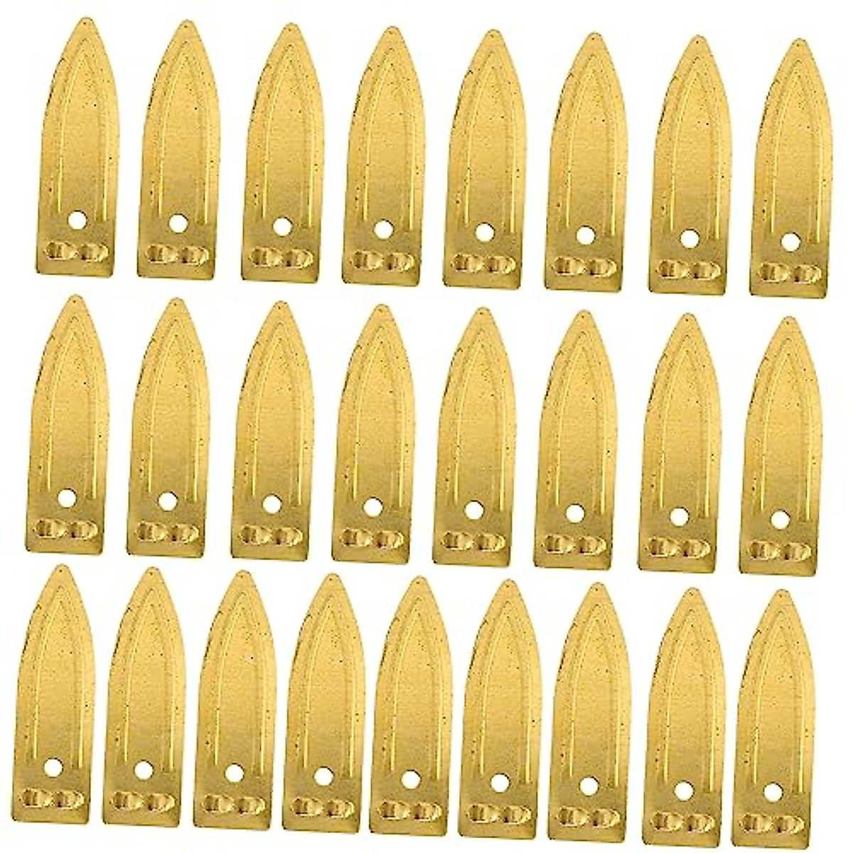 CIYODO 25pcs DIY Fruit Battery Materials Metal Electrode Strips Copper Electrode Strips Golden Fruit Battery Experimental Supplies
