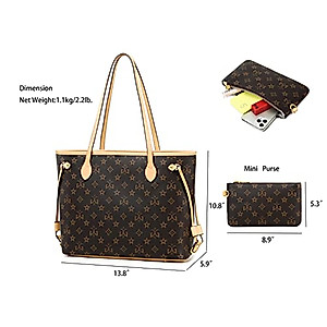 Tote Bags for Women Fashion Handbags Shoulder Bag Top Handle Satchel Purses Sets 2PCS