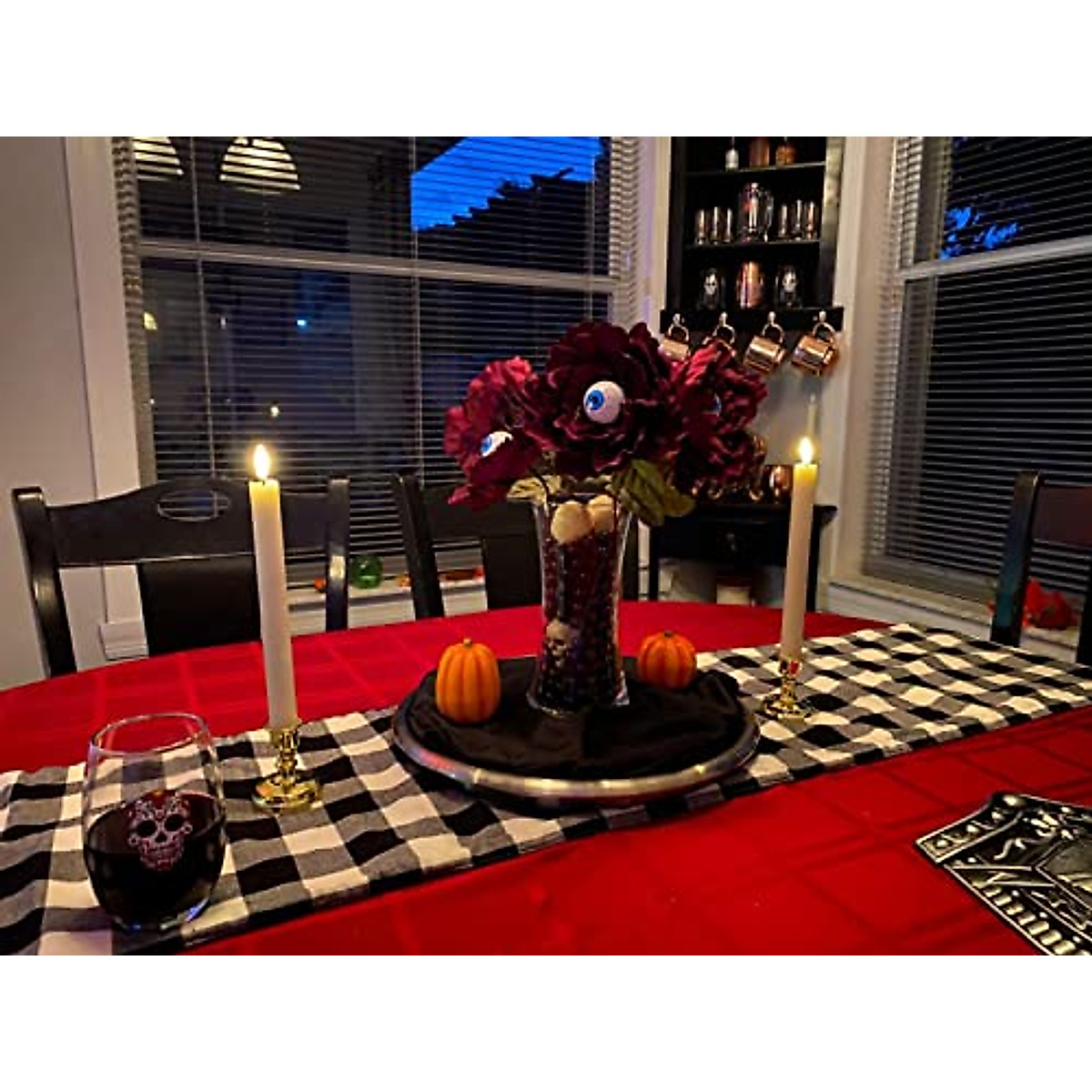 3D Black Wick Led Battery Operated Flameless Taper Candles Light with Remote &Timer,Electric Fake Window Candle Flickering Like Real Wax,Floating Candle Stick for Christmas/Halloween/Wedding