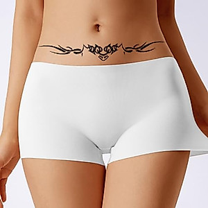 Sexy Flower Navel Tattoo Stickers 12 Sheets Long Belly Abdomen Waist Back Waterproof Temporary Tattoos for Women Girls Fake Body Tattoos