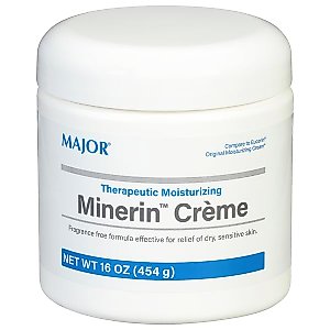 Major Therapeutic Moisturizing Minerin Créme - Body Cream Moisturizer for Dry Skin - Fragrance-Free - 16 Oz.