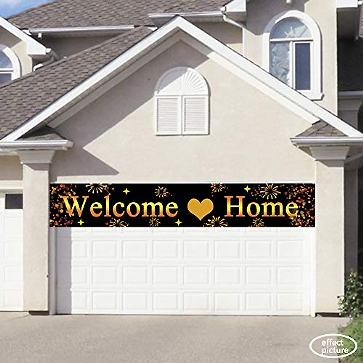 Ushinemi Large Welcome Home Banner, Welcome Back Home Decorations Sign
