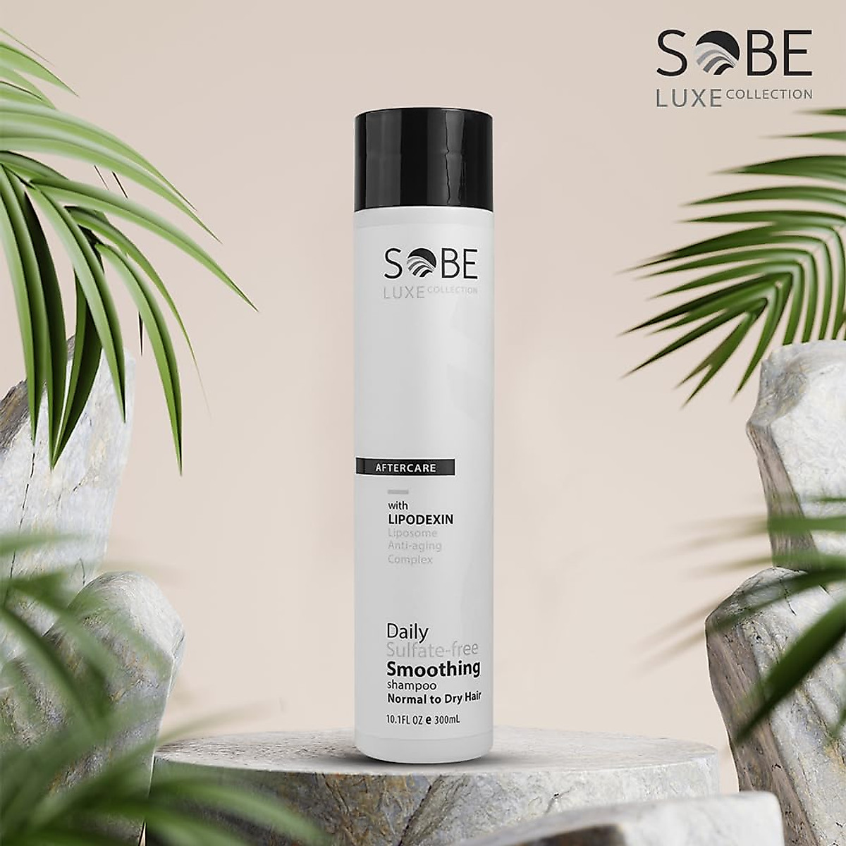 SOBE LUXE - Smoothing Shampoo for All Hair Types, Sulfate Free 10 Oz - Moisturizes, Strengthens, Protects Color and Repair - With Panthenol and Amino Acids