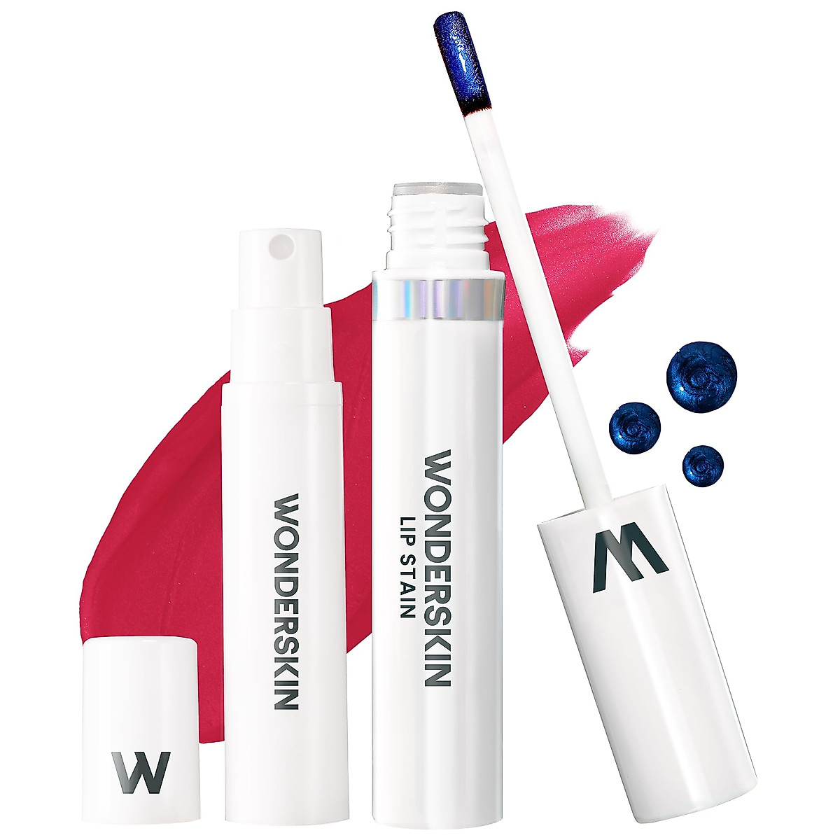 Wonderskin Wonder Blading Lip Stain Peel Off and Reveal Kit - Long Lasting, Waterproof Pink Lip Tint, Transfer Proof Natural Makeup Stain Kit (First Kiss)