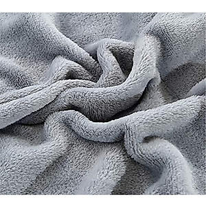 Mvchifay Wearable Blanket Soft Fleece Shawl Button Closure Warm Snuggle Throw for Sofa Snap 27x51inches (Gray-70x130cm)