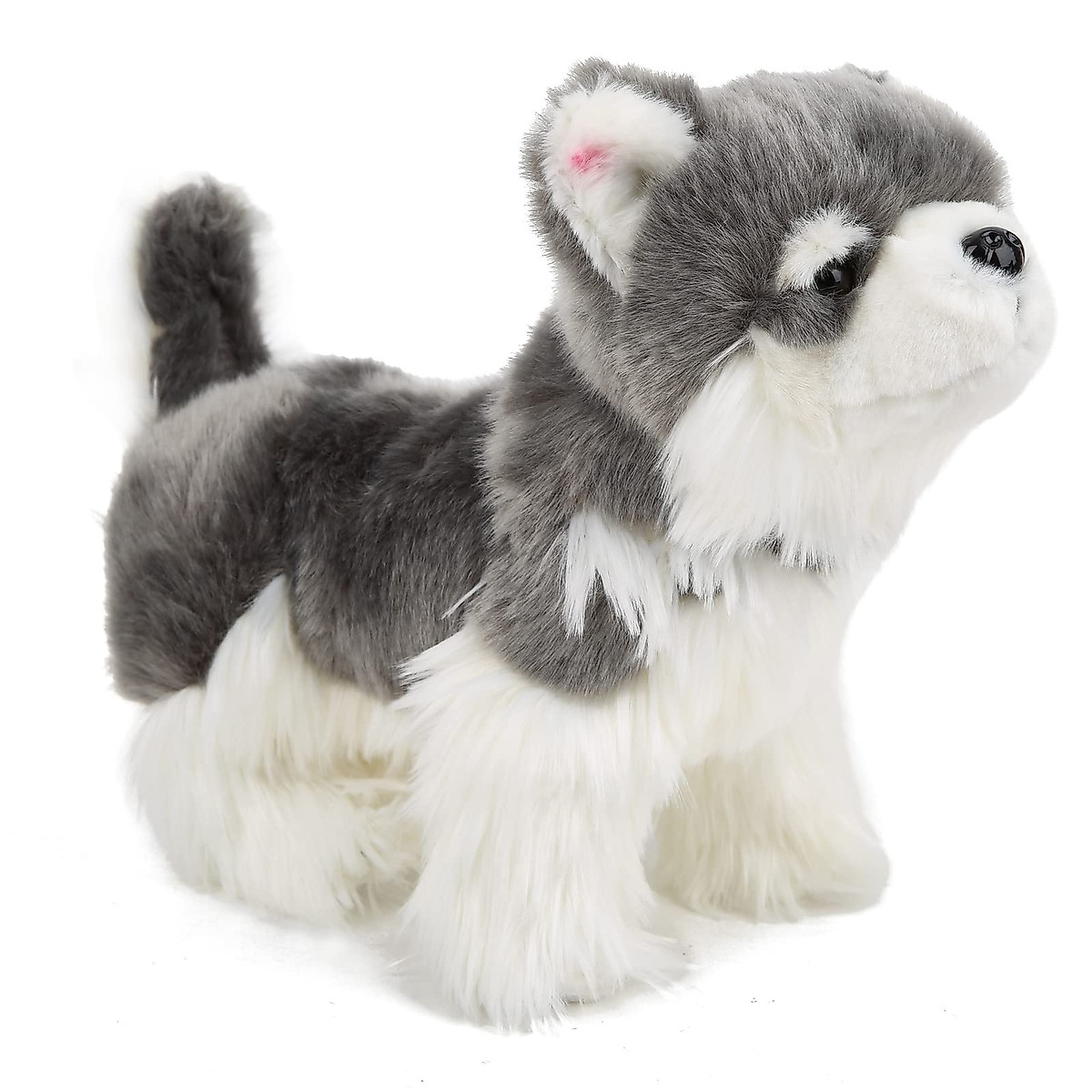 Husky Stuffed Animal, Alaskan Malamute Dog Plush, Realistic Dog Plushie for Kids, Weighted Dog Toy Stuffed Animals, 9 Inch