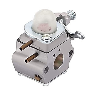 Wellsking Carburetor for Troy-Bilt TB80EC TB32EC YM21CS TB21EC TB22EC TB2040XP TB22 2 Cycle String Trimmer Gas craftsman Weed Eater Whacker 27CC Replacement for # WT-973 MTD 753-06190