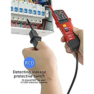 Voltage Tester Professional UT18C Voltage and Continuity Tester Multifunction Waterproof Digital Electrical Circuit Tester Voltage Meter Voltmeter 12V~690V AC/DC Automatic Range LCD Display