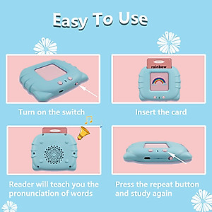 TOVVILD Toddler Learning Toys for 2 3 4 5 6 Year Old Boys Girls - Talking Flash Cards 224 Sight Words Autism Speech Therapy Toys Preschool Educational Toys Birthday Gifts