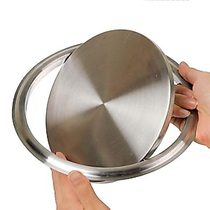 CLAIRLA - Simple Trash Grommet for Kitchen countertop with Auto Cover, Built-in Polished Stainless Steel Grommets 7.7"(200mm) countertops Garbage can Door Chute Hole Drawer
