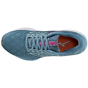 Mizuno Women's Wave Inspire 19 Running Shoe, Provincial Blue/White, 9