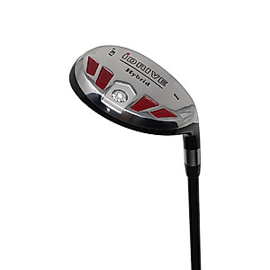 Big & Tall Men's (+1" Longer Than Standard Length) #1 iDrive 13° Driving One Iron Wood Hybrid Driver Right Handed Premium Ultra Forgiving Regular Flex Graphite Shaft Tour Velvet Grip