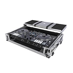 Headliner Los Angeles Flight Case for Rane One w/Laptop Platform and Wheels,Black,HL10005
