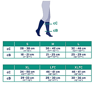 JOBST ActiveWear 20-30mmHg Compression Socks Knee High, Closed Toe, Cool White, Large