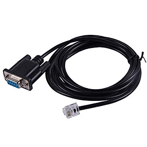 DB9 Serial RS232 to RJ12 6P6C Adapter Cable for APC PDU 940-0144A