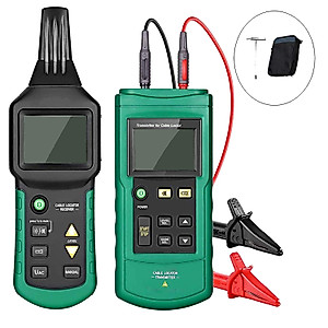 GAOTek Underground Wire Tracker Cable Metal Pipe Locator Detector Professional Tester Conducting Cables, Electrical Circuits, Pipelines, Fuses, Switches, Short Circuits Finder Through Concrete-GFL-107