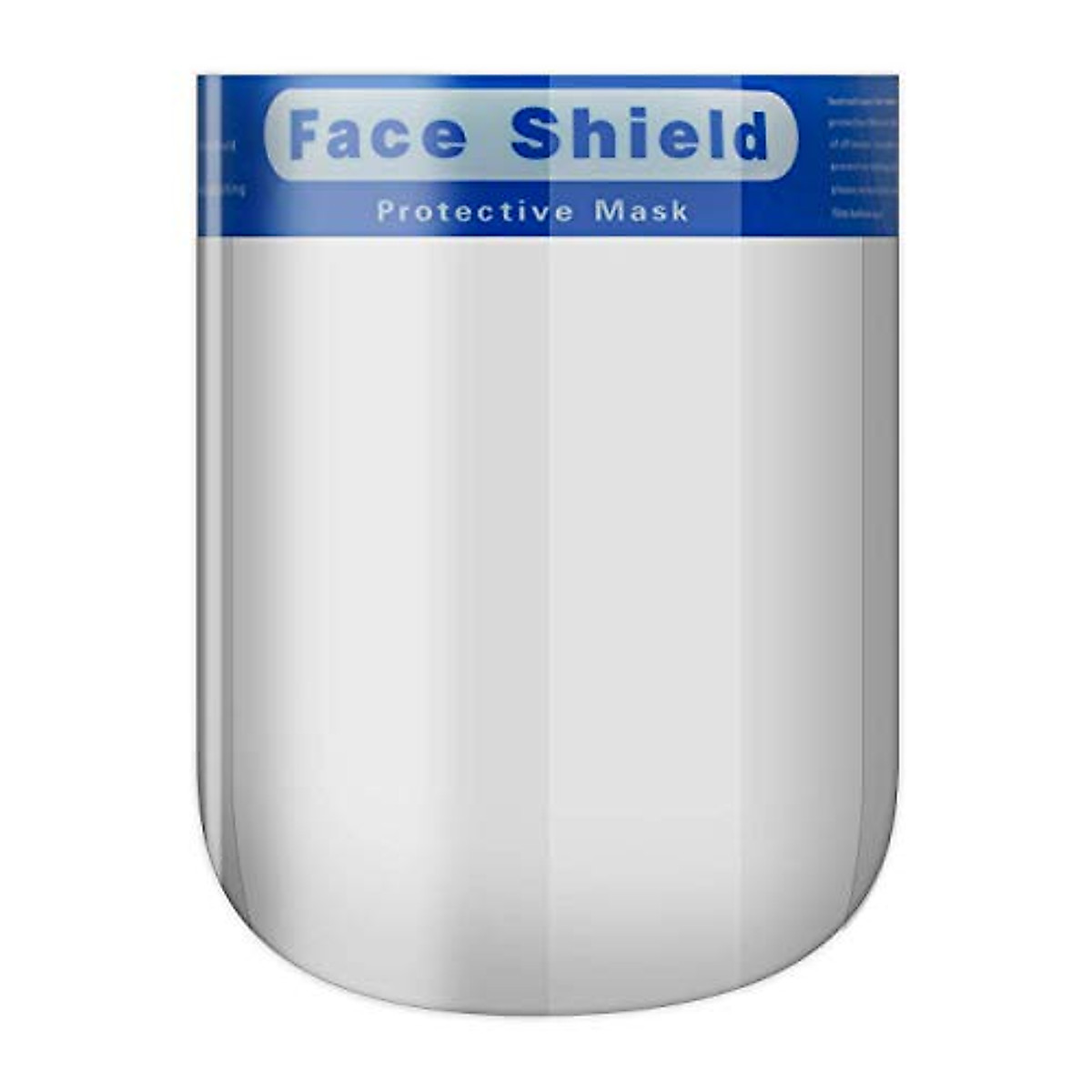 MAGID Reusable Clear Anti Fog Safety Face Shields - 5 Full Face Shields - Adult Face Shield with Soft Sponge Padding & Elastic Headband (5 Pre-Assembled Shields)
