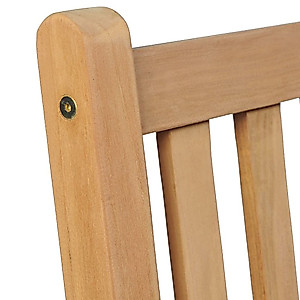 UTSRABFA Conversation Furniture Set Patio Dining Chair Outdoor Club Chair Patio Chairs 6 pcs with Anthracite Cushions Solid Teak Woodfor Garden,Backyard, Lawn, Porch, Poolside