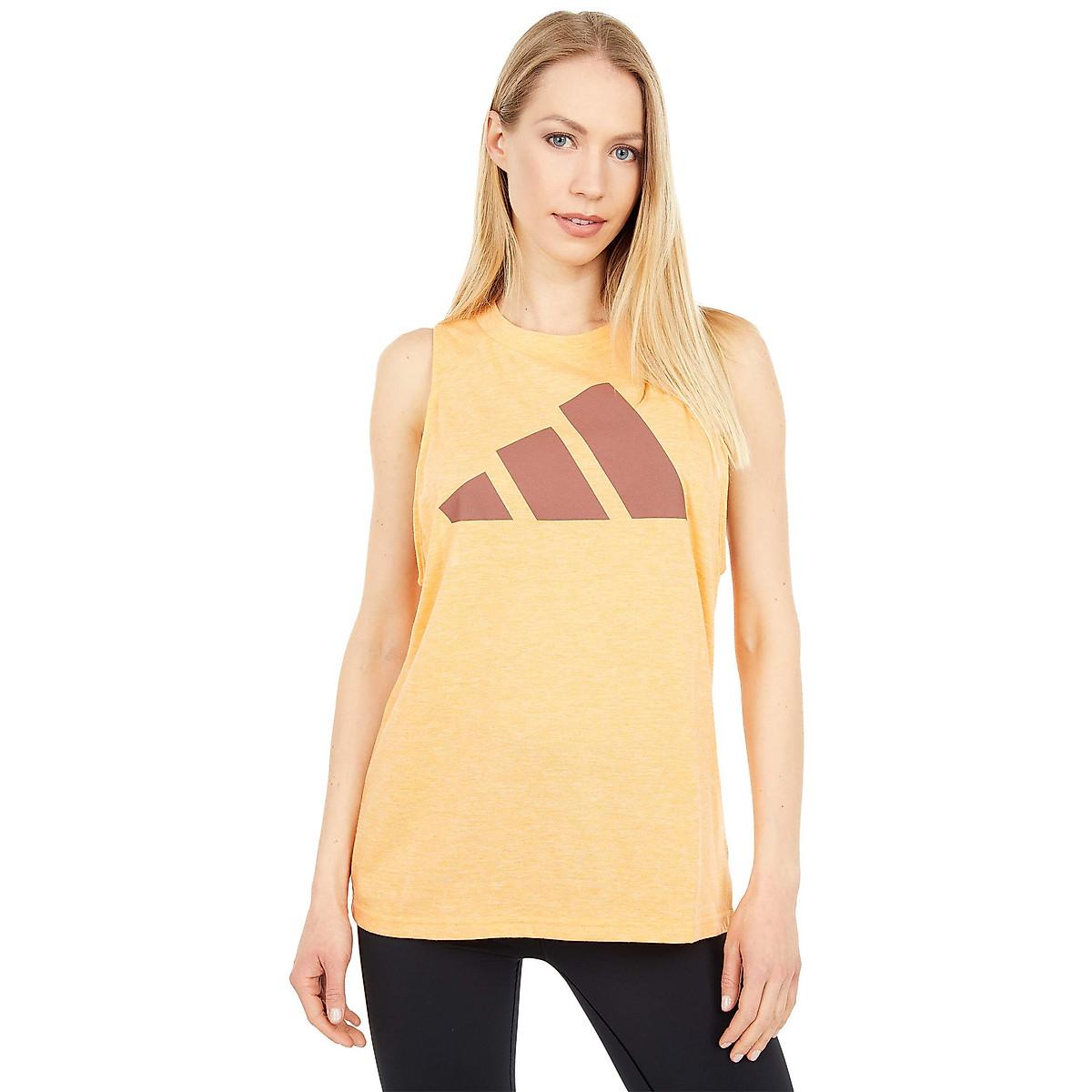 adidas womens Win 2.0 Tank Hazy Orange Melange X-Small