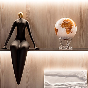 MOVA Globe Metallic White and Gold 6"