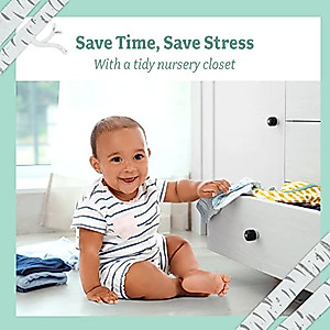 Baby Nest Designs Closet Dividers for Baby Clothes [Unisex Boho] - 7X Baby Clothing Size Age Dividers from Newborn Infant to 24 Months - Boho Baby Clothes Dividers and Nursery Closet Organizer