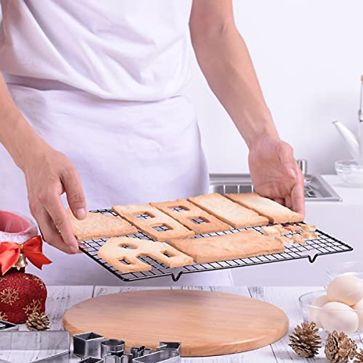 Hemoton 20 Pcs Christmas Baking Cutters Gingerbread House Cookie Cutter Chocolate House Cutter Stainless Steel Cookie Cutter Cookie Molds Christmas Cake Mould Small Cake Mold 3d