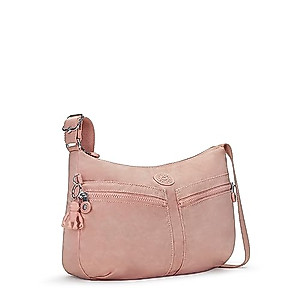 Kipling Women’s Izellah Crossbody, Super Light Everyday Purse, Nylon Shoulder Bag, Tender Rose