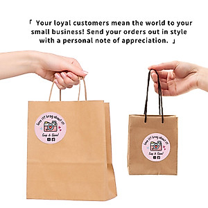 Cute Pink Retro Camera Design Stickers, Snap & Share Thank You Stickers, Online Retailers Mail Envelopes Packaging Stickers Labels Shipping Stickers for Small Business,500 PCS…