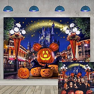 Halloween Pumpkin Head Backdrops Halloween Nightmare Party Photography Background 7x5 Halloween Birthday Backdrop Baby Shower Halloween Photo Studio Props Banner