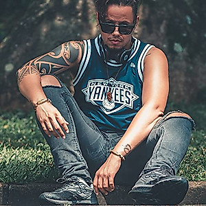 ZenBless Dzi Beads Tibetan Bracelet Mala Beads Feng shui Buddhist Meditation Amulet Three Eyes Nine Eyes Dzi Bead Necklace Bracelet Good Luck Gifts for Women Men