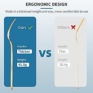 Velaze 30 Piece Gold Silverware Set for 6 with Fancy Gift Box, Premium Stainless Steel Flatware Set, Mirror Polished Cutlery, Durable Forks Spoons and Knives Set, Kitchen Utensils Sets