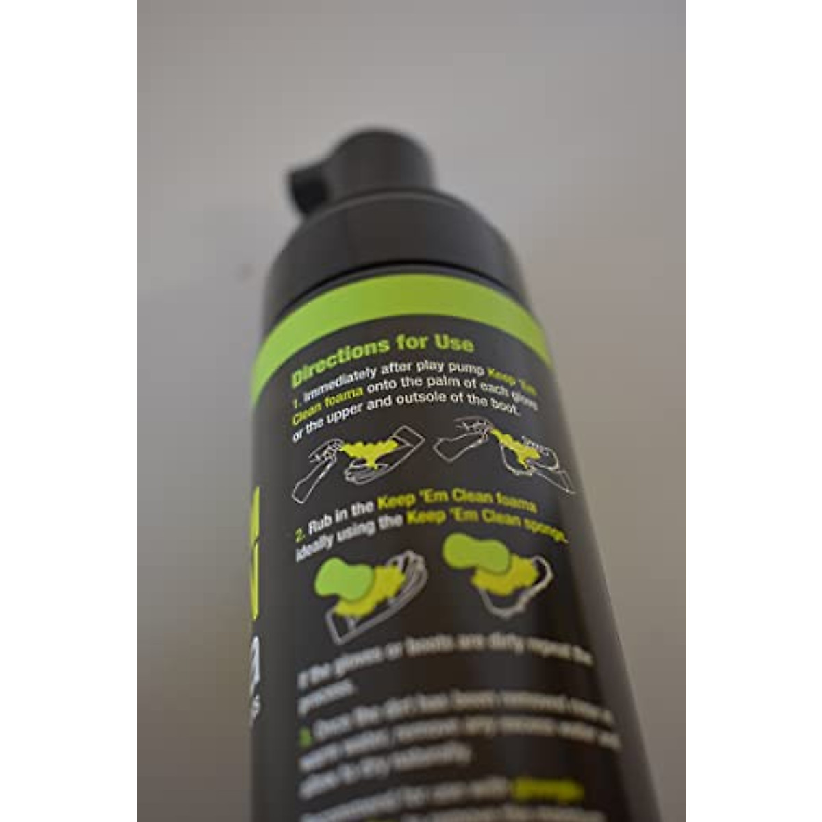 gloveglu Keep 'Em Clean Foama for Goalkeeper Gloves and Football Boots, 200ml