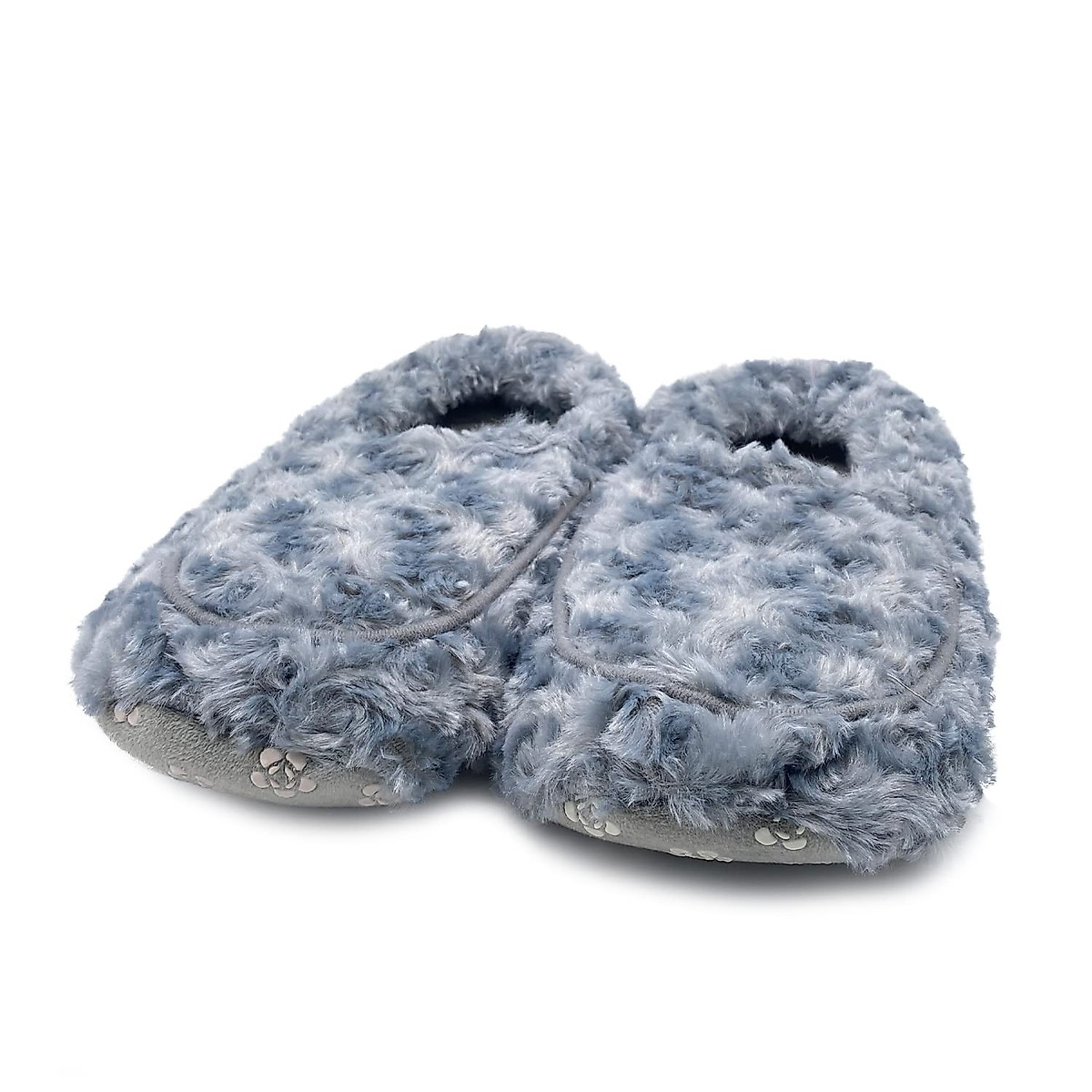 warmies Curly Gray Slippers