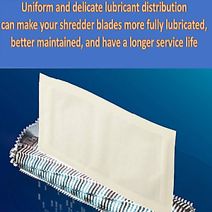 Paper Shredder Lubricant Sheets, Paper Shredder Sharpening & Lubricating Sheets-20pack
