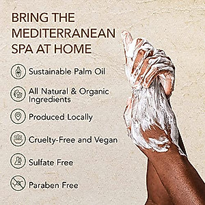 O Naturals 6 PCS Black Soap - Women & Men's Bar Soap, Men's Soap Bar, African Black Soap w/Moisturizing Shea Butter, Charcoal Soap Helps Acne Prone Skin, Organic & Natural Soap for Men & Women, 4oz