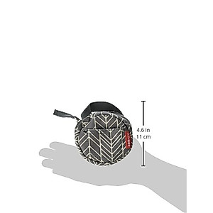 Skip Hop Pacifier Holder, Grab & Go, Grey Feather