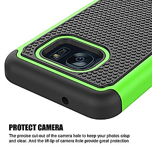 SYONER Galaxy S7 Case, [Shockproof] Defender Protective Phone Case Cover for Samsung Galaxy S7 (5.1", 2016) [Green]