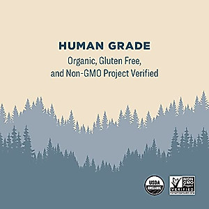 Amazon Brand - Wag Expedition Human Grade Organic Granola Bites Dog Treats, Non-GMO, Gluten Free, Oat & Blueberry, 10oz