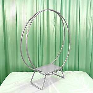 LOYALHEARTDY Wedding Arch Cake Stand Metal Flower Stand Cupcake Holders Stand Dessert Display Decorative Background Wedding Reception Events Party Decorations (80CM/Silver-B)