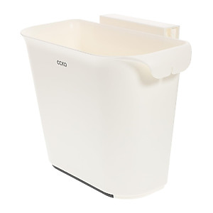 Angoily Kitchen Cabinet Trash Bin, Green, Plastic, Open-Top, Hanging Design, 10-Inch
