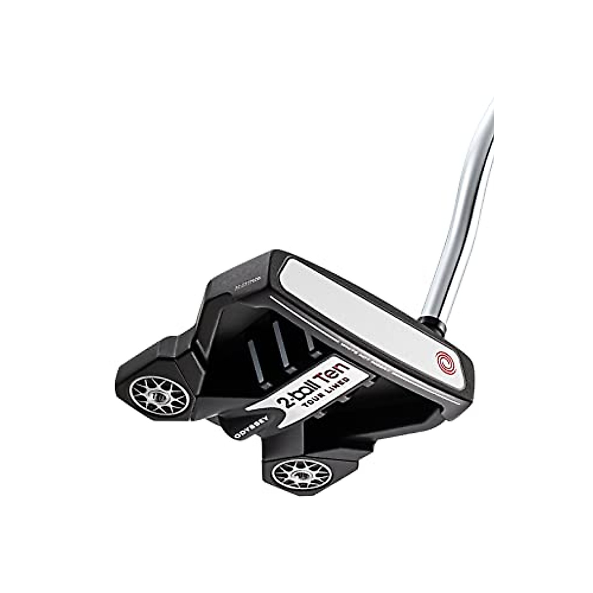 Odyssey Right Putter 2-Ball Ten Ten Lined Double Vent (Mallet, 34 Inch, Stroke LAB Shaft), Men's, Black